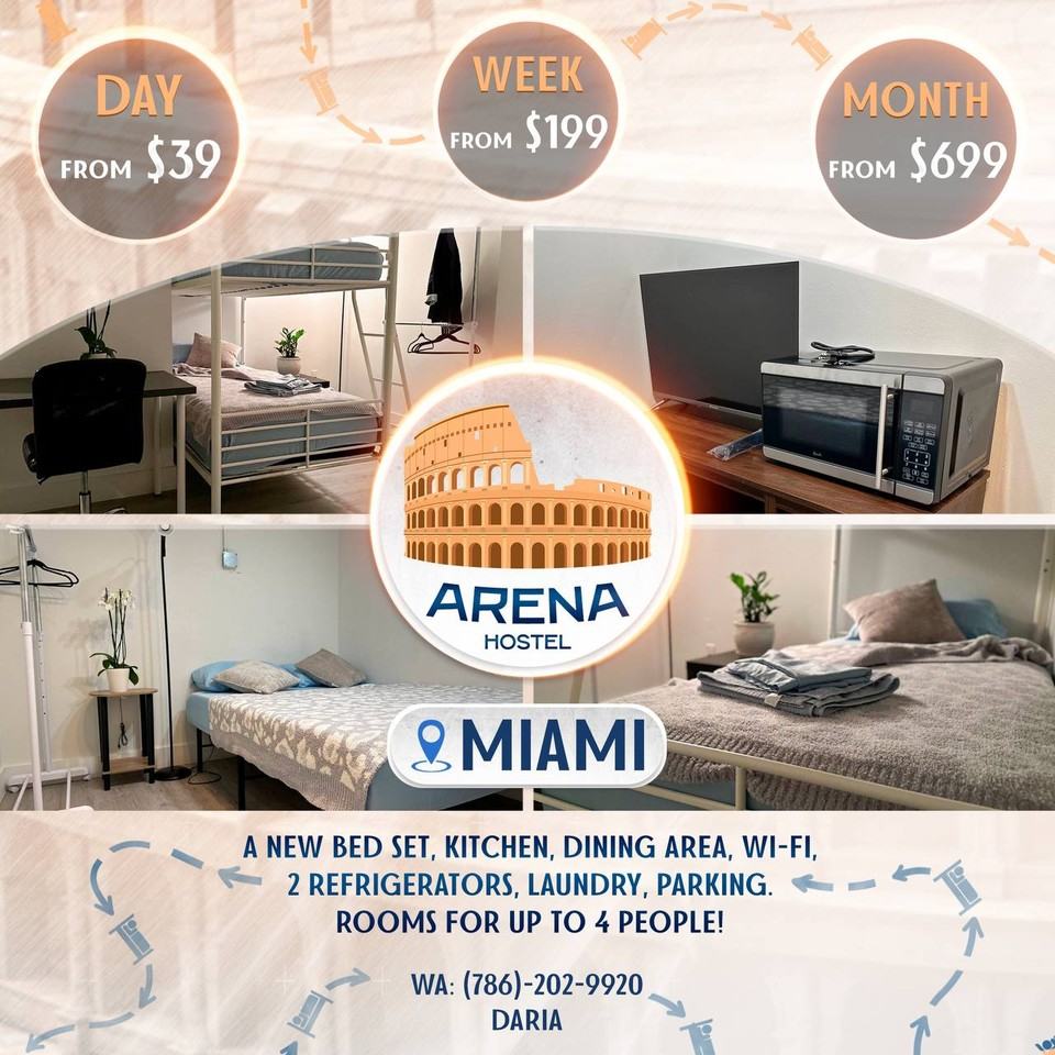 101 Arena Hostel Miami Apartments - 638 Northwest 62nd Street Miami FL ...