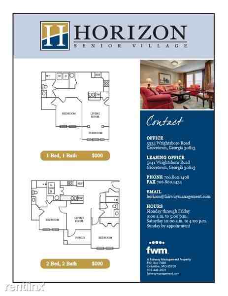 Horizon Senior Village Apartments - Old Wrightsboro Rd Grovetown GA ...