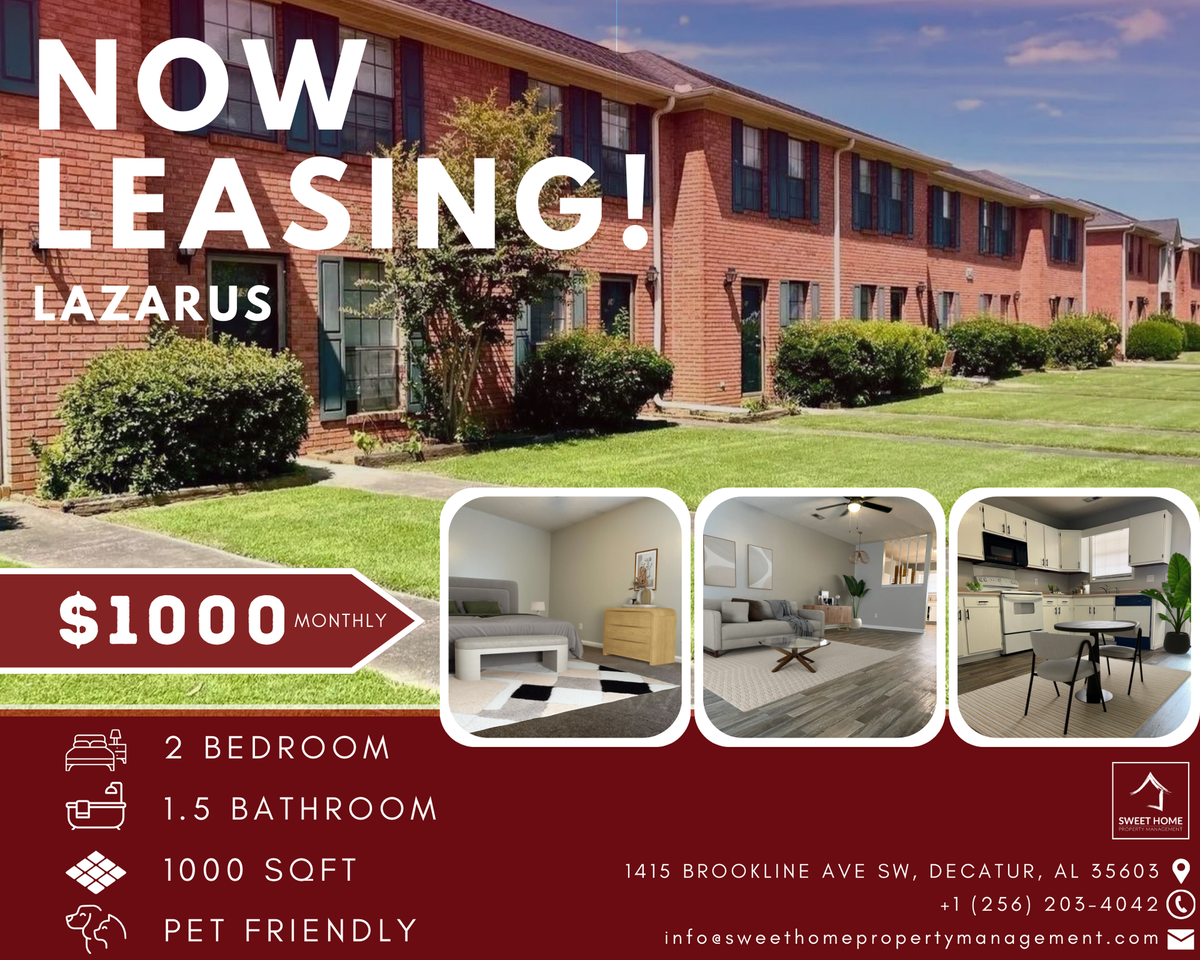 Beautiful Updated Townhomes in Decatur, AL Apartments - 1413 Brookline ...